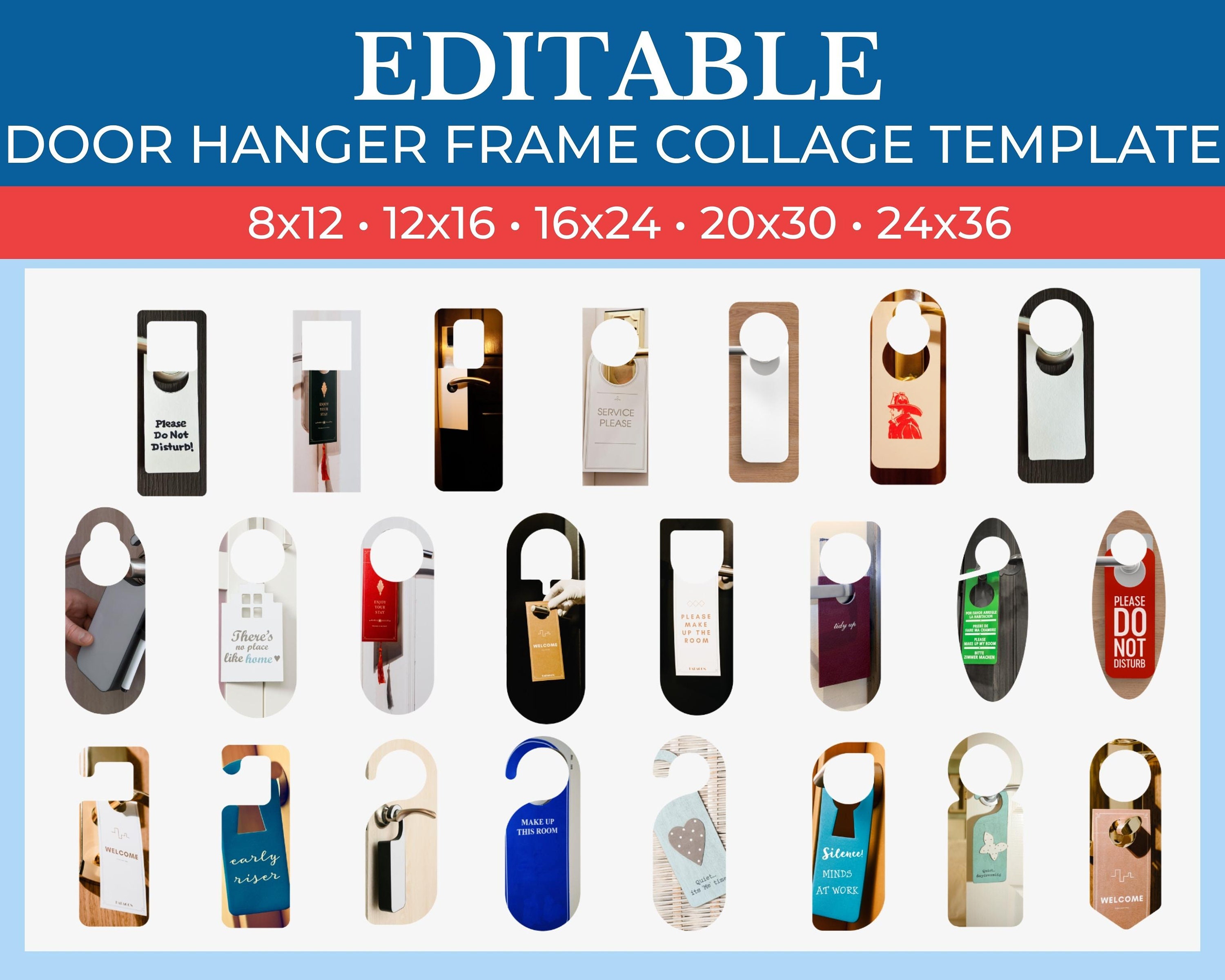 Picture Collage Door Hanger Frame Template | Gridart Canva | Image ...