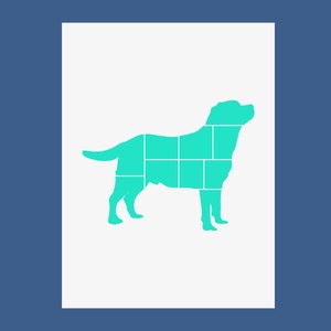 PRINTABLE Labrador Gift Collage Template | Editable Collage for ...