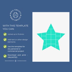 Customize Star Picture Collage - Personalized Photo Collage | Canva ...