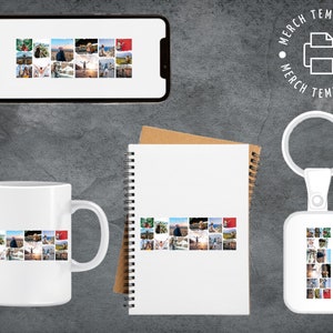 Picture Collage Ripped Magazine Shape Template Gridart Canva Image ...