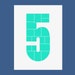 5th Number Collage Frame | 5 Collage Frame Canva Editable | 5th ...