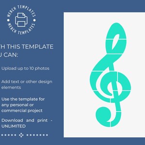 Picture Collage Music Note Template | Gridart Canva | Image Collage ...