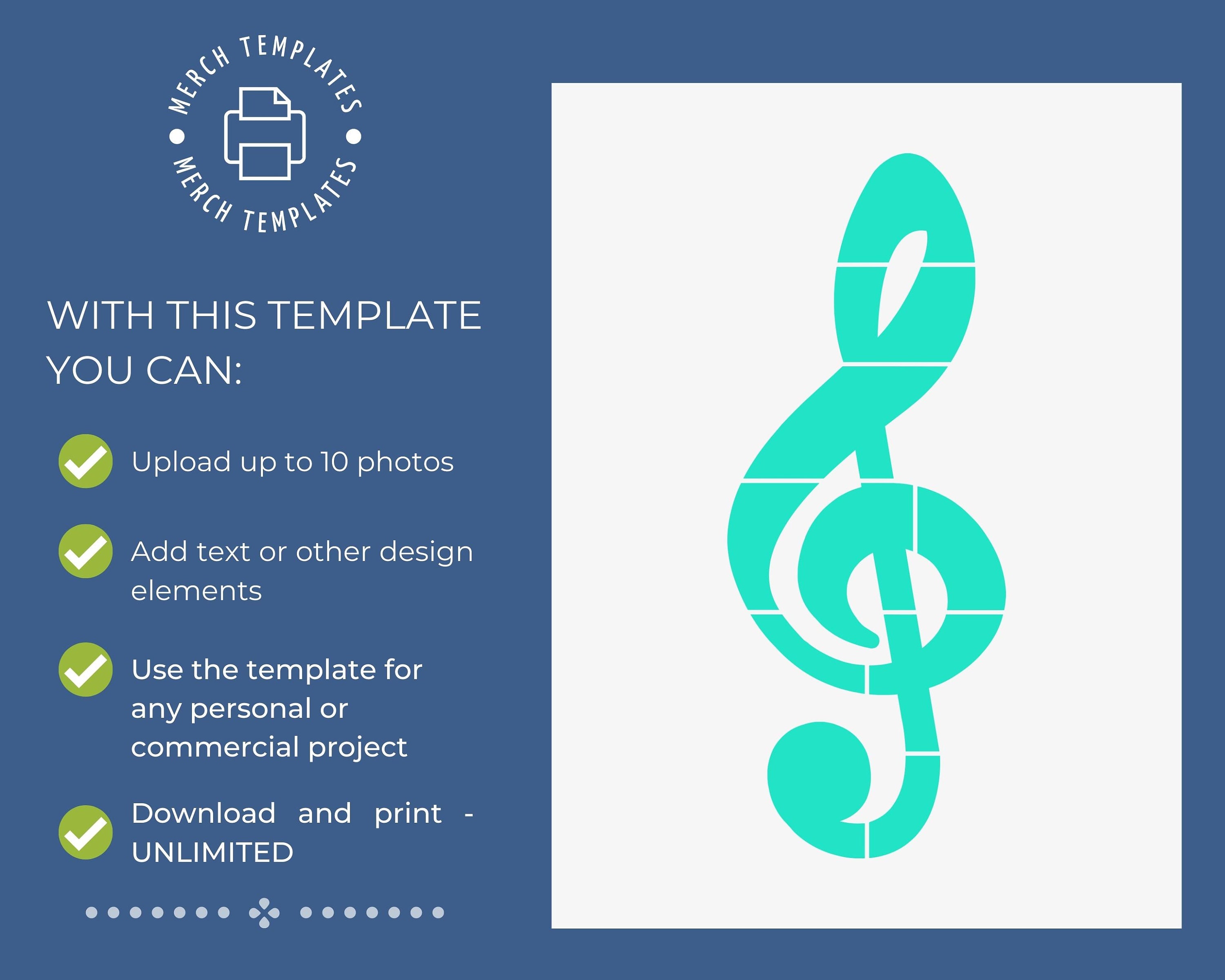Picture Collage Music Note Template Gridart Canva Image Collage Pic ...