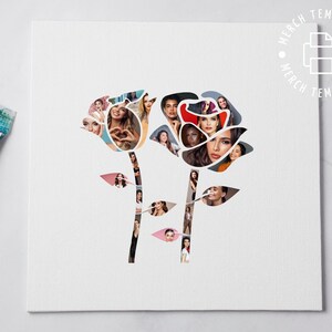 Picture Collage Roses Template | Gridart Canva | Image Collage | Pic ...