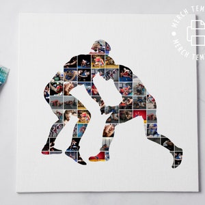 Wrestling Coach Gift | Wrestling Collage Template | Wrestling Canva ...