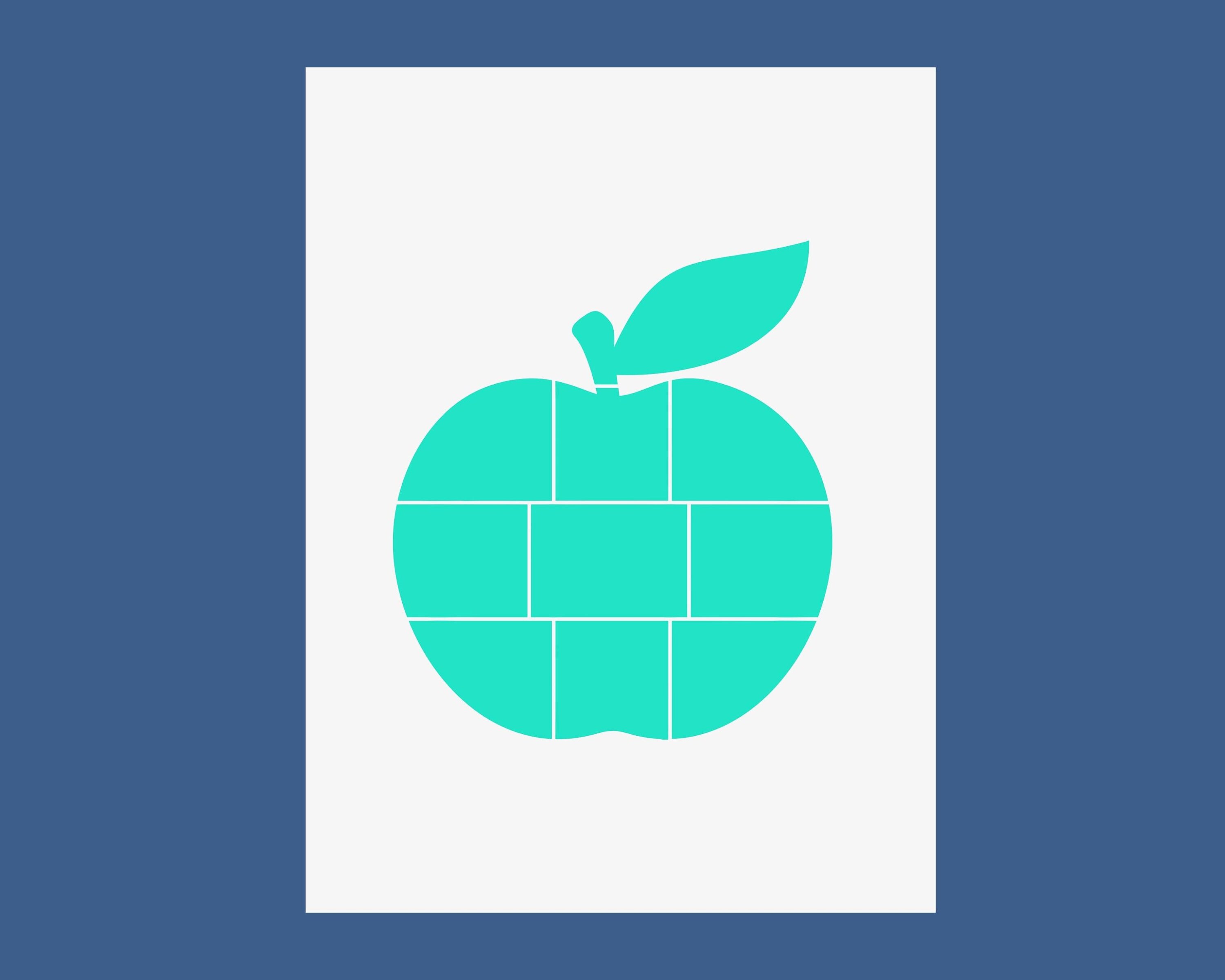 PRINTABLE Apple Gift Collage Template Editable Collage Apple - Etsy