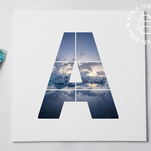 Picture Collage A to Z Letters Template Gridart Canva Image Collage Pic ...
