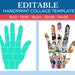 Picture Collage Handprint Template | Gridart Canva | Image Collage ...