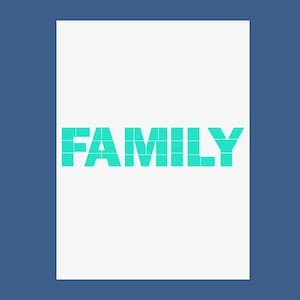 Picture Collage Family Word Template | Gridart Canva | Image Collage ...