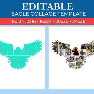 Picture Collage Eagle Template | Gridart | Image Collage | Pic Stitch ...