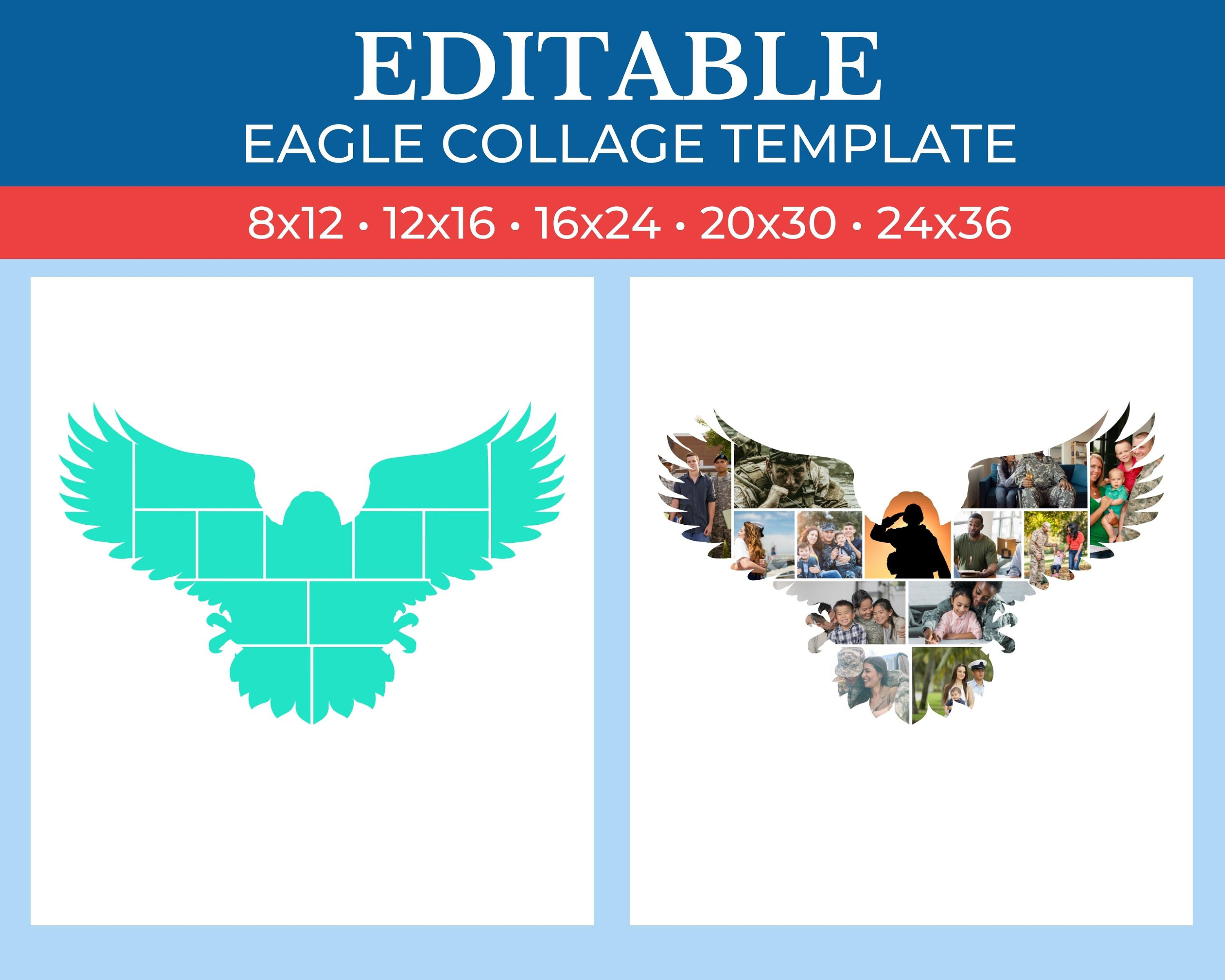 Picture Collage Eagle Template Gridart Image Collage Pic Stitch Photo ...
