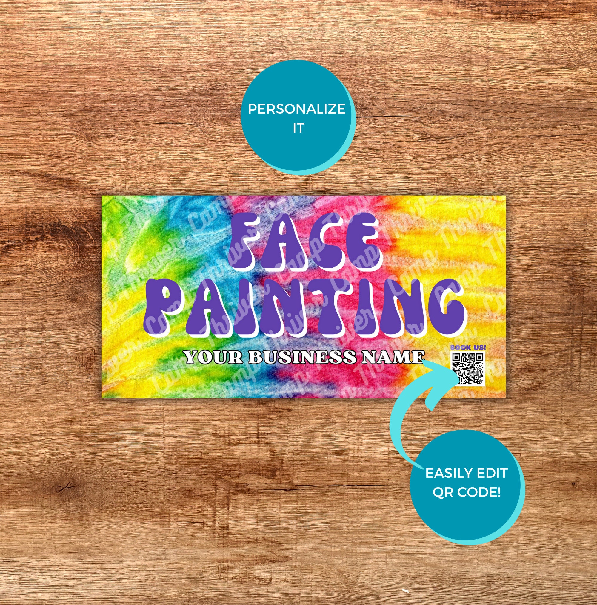 Face Painting Banner, Face Painting Sign, Face Paint Flyer Template ...