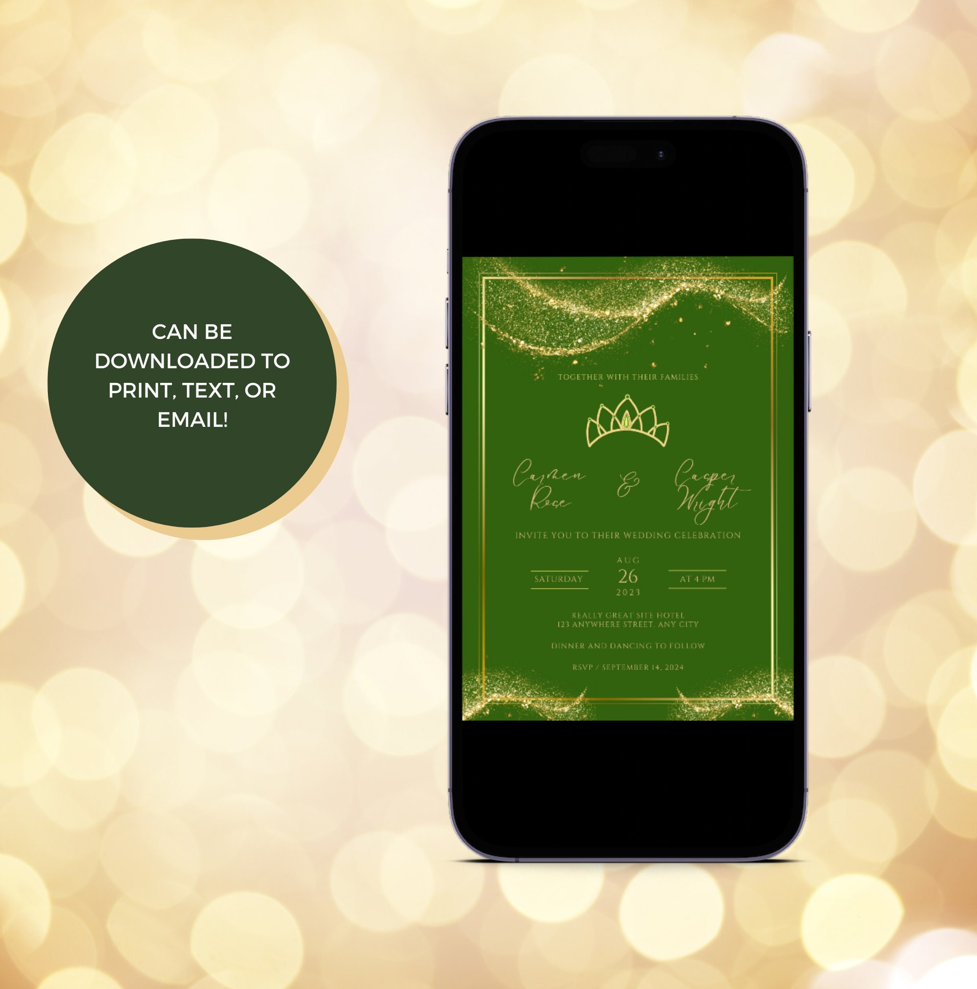 Frog Princess Wedding Invitation, Fairytale Wedding Invitation ...