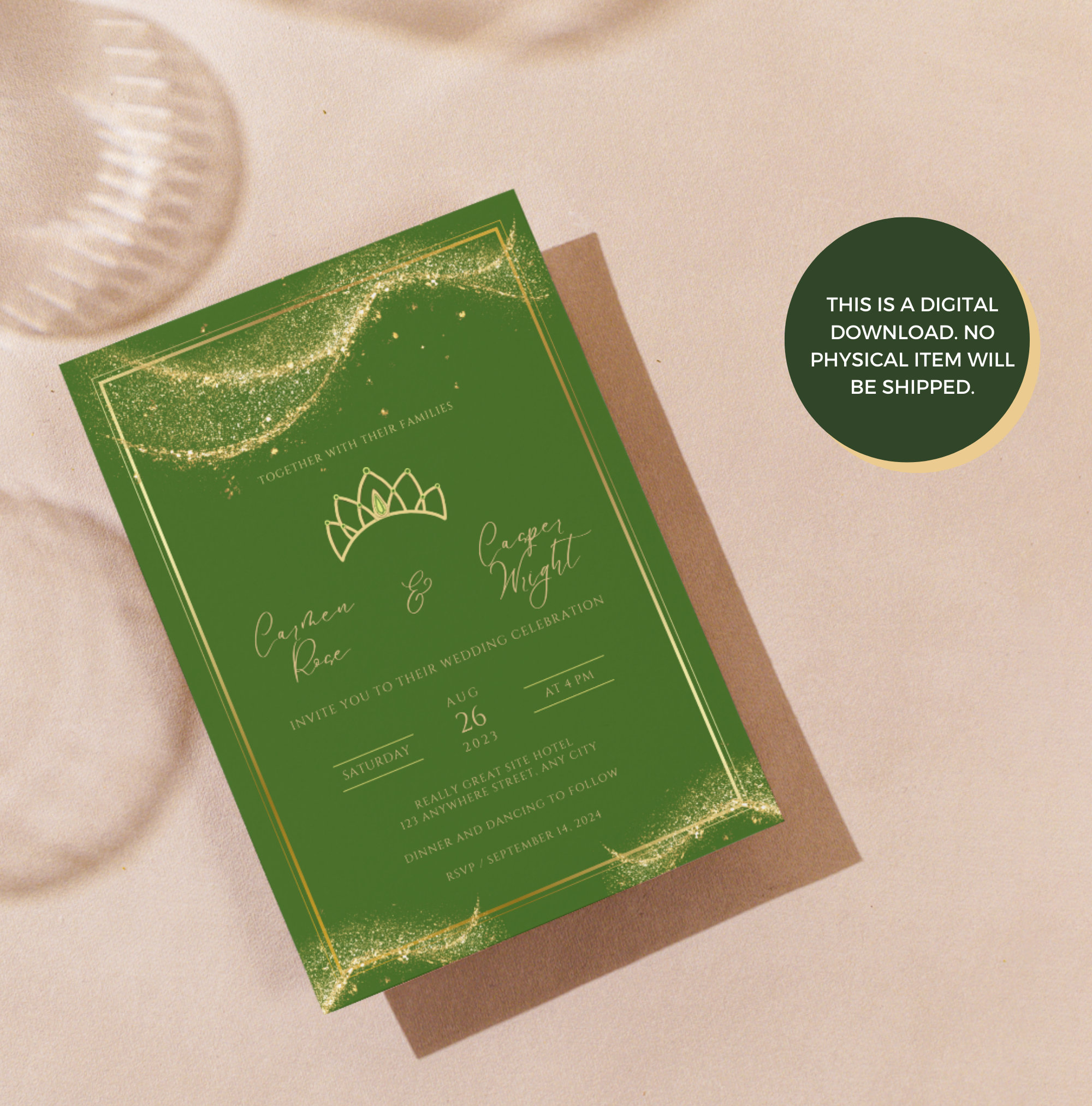 Frog Princess Wedding Invitation, Fairytale Wedding Invitation ...