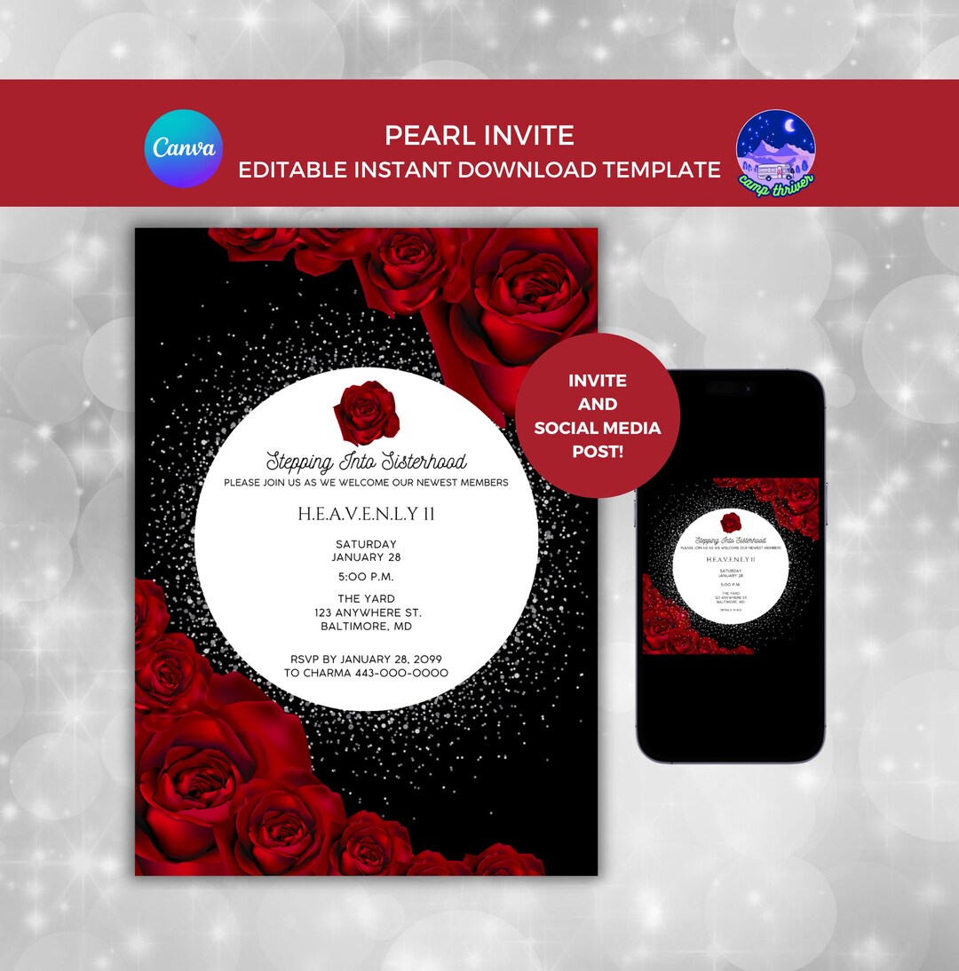 Sorority Flyer, Probate Invite, Delta Flyer, Delta Invitation, Probate ...