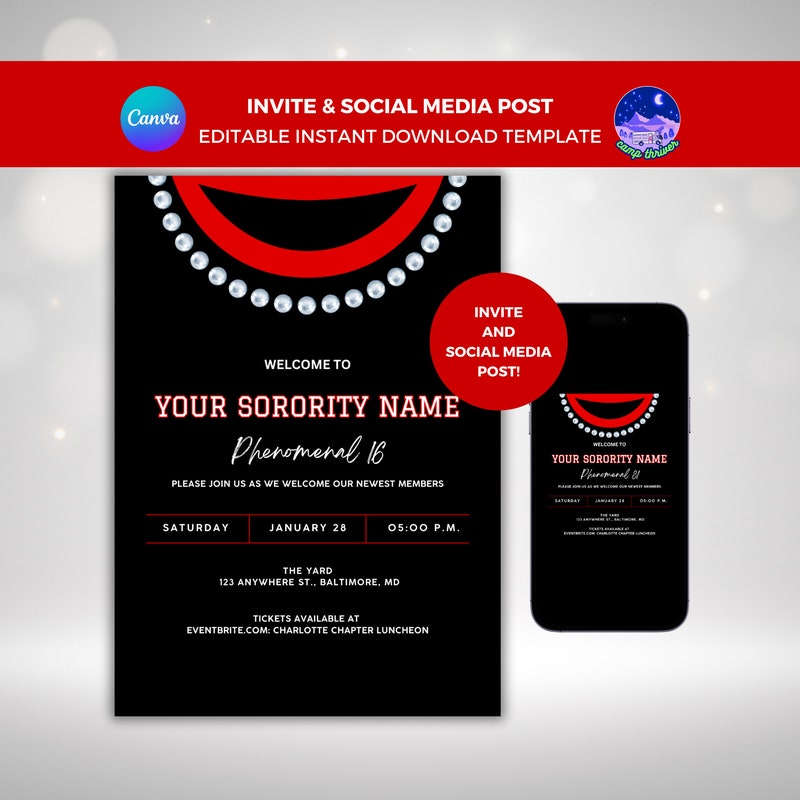 Flyers for Delta Sigma Theta Sorority - Etsy