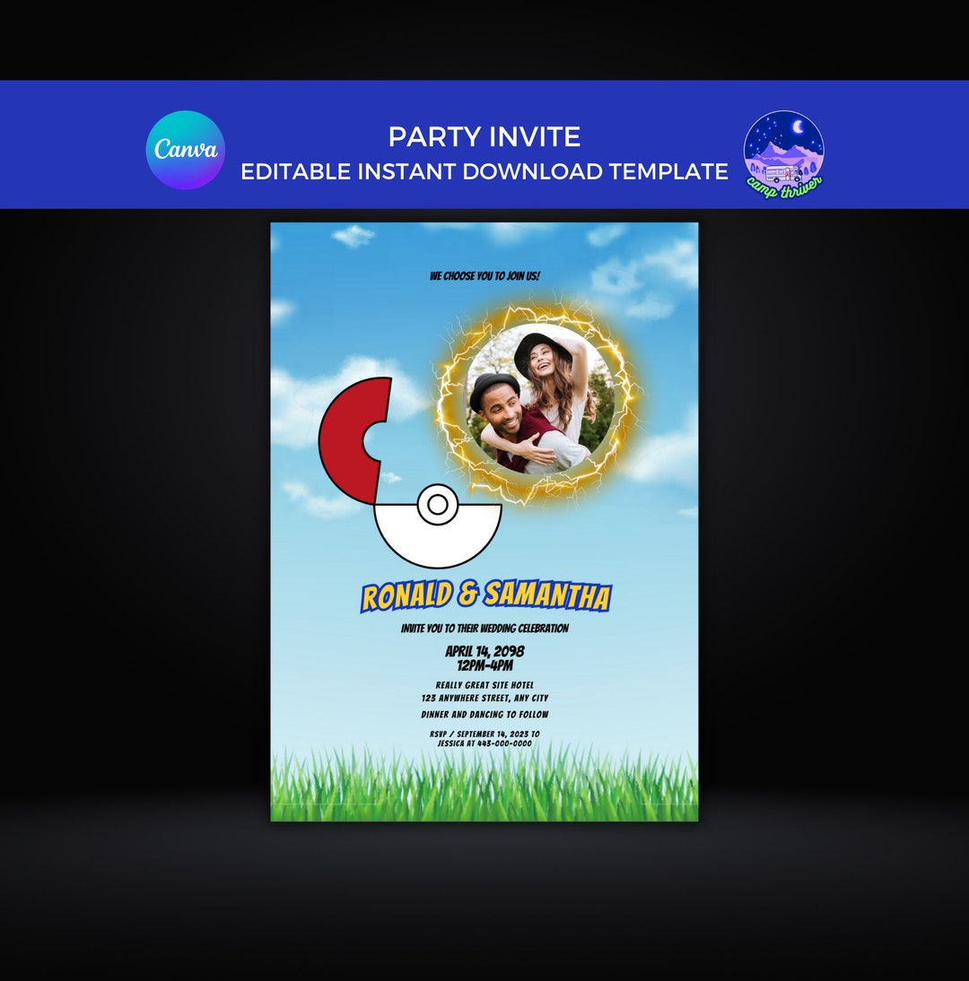 Video Game Wedding Invitation: Save the Date With Manga, Anime, Nerdy ...