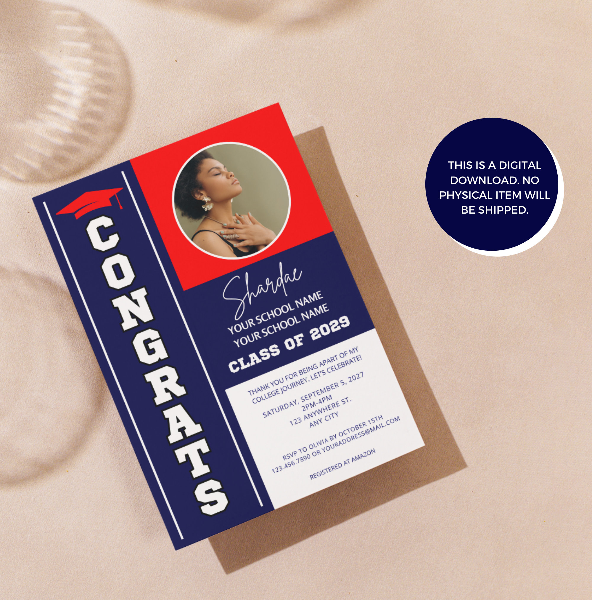 HBCU Graduation Invitation, Howard Graduation Invitation, HU Invitation ...