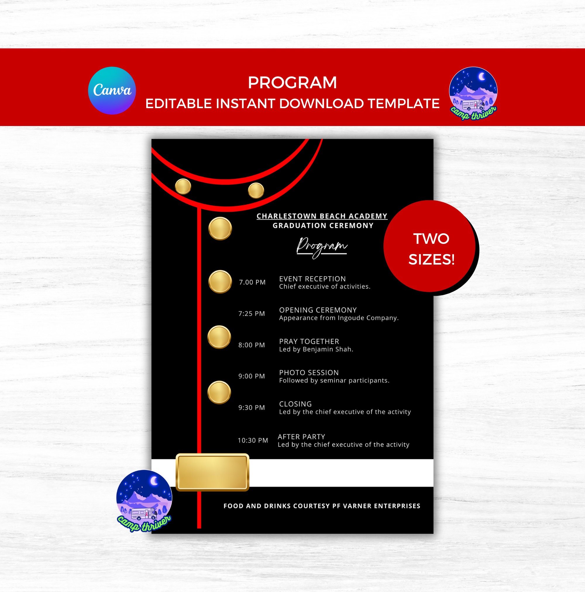 Military Program Template, Military Welcome Home, Military Retirement ...