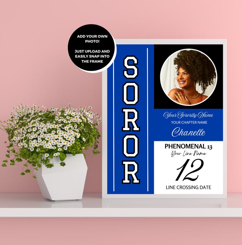 Printable Sorority Probate Sign: Zeta Wall Decoration Template - Etsy