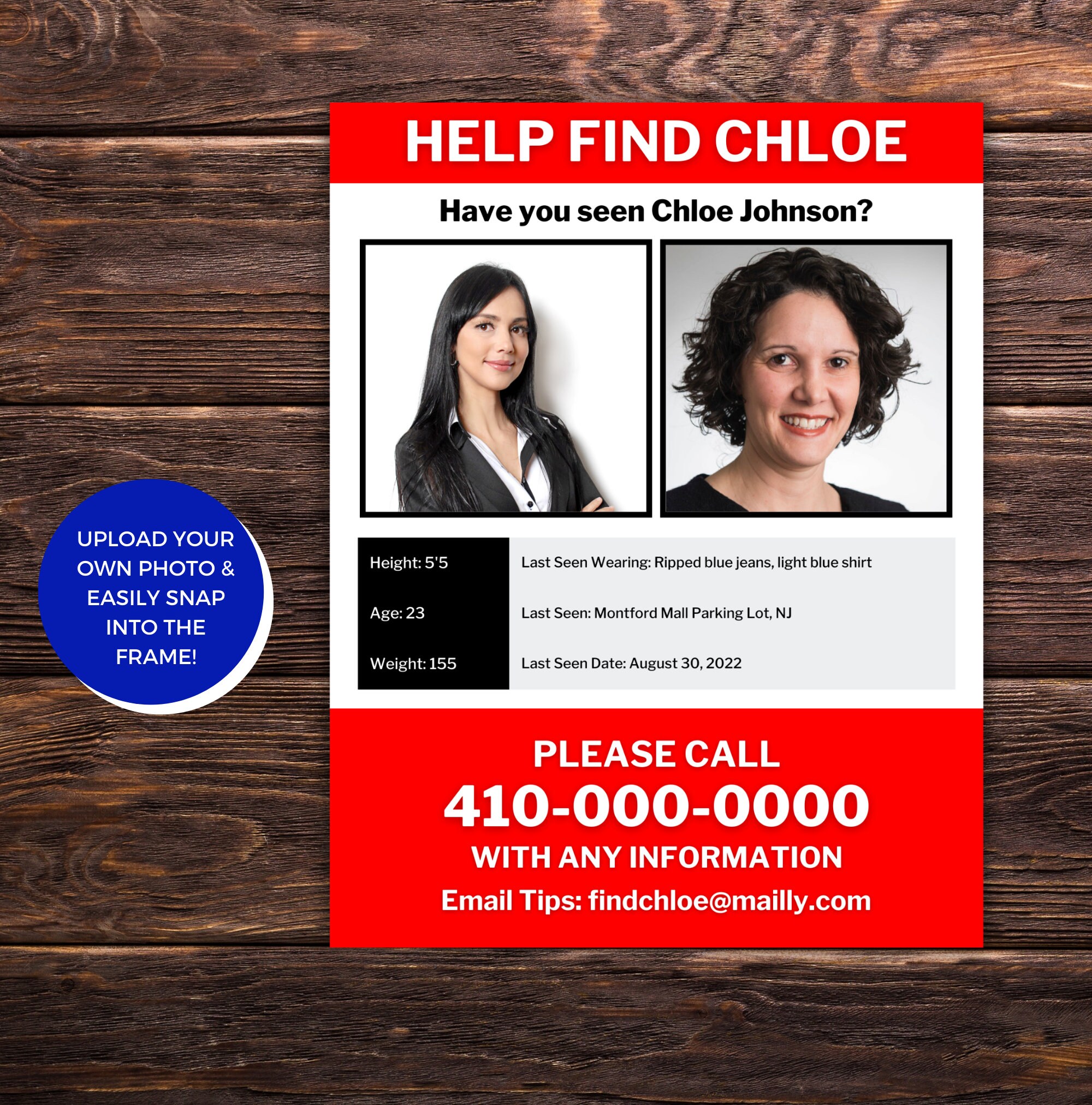 Missing Person Flyer, Missing Flyer Template, Missing Person Poster ...