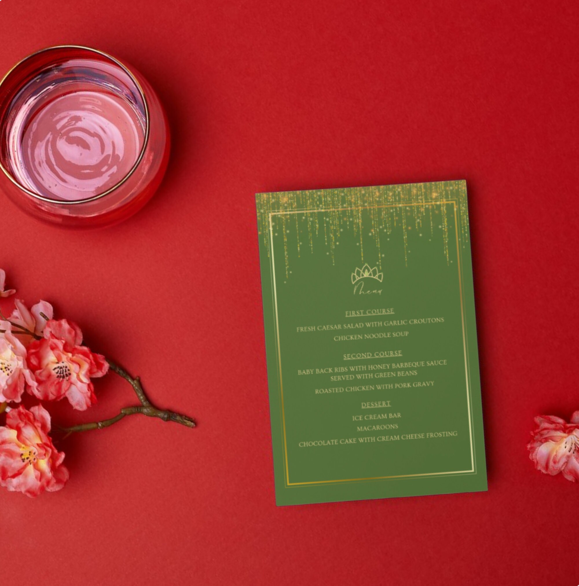 Frog Princess Menu, Fairytale Wedding Menu, Princess Wedding Template ...