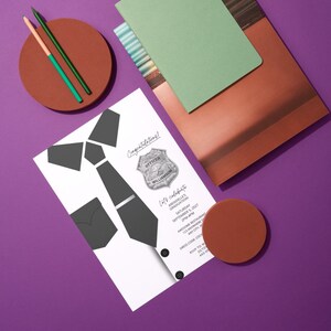 Police Officer Retirement Invite, Police Graduation Invitation, Sheriff ...