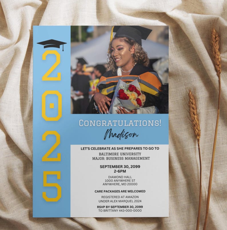 HBCU Graduation Party Invite Template: Southern Trunk Party (digital ...