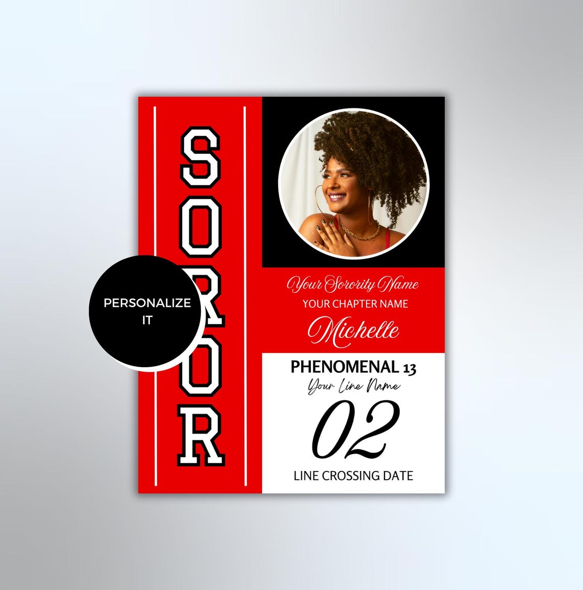 Printable Sorority Probate Sign: Wall Decor Template (canva Digital ...