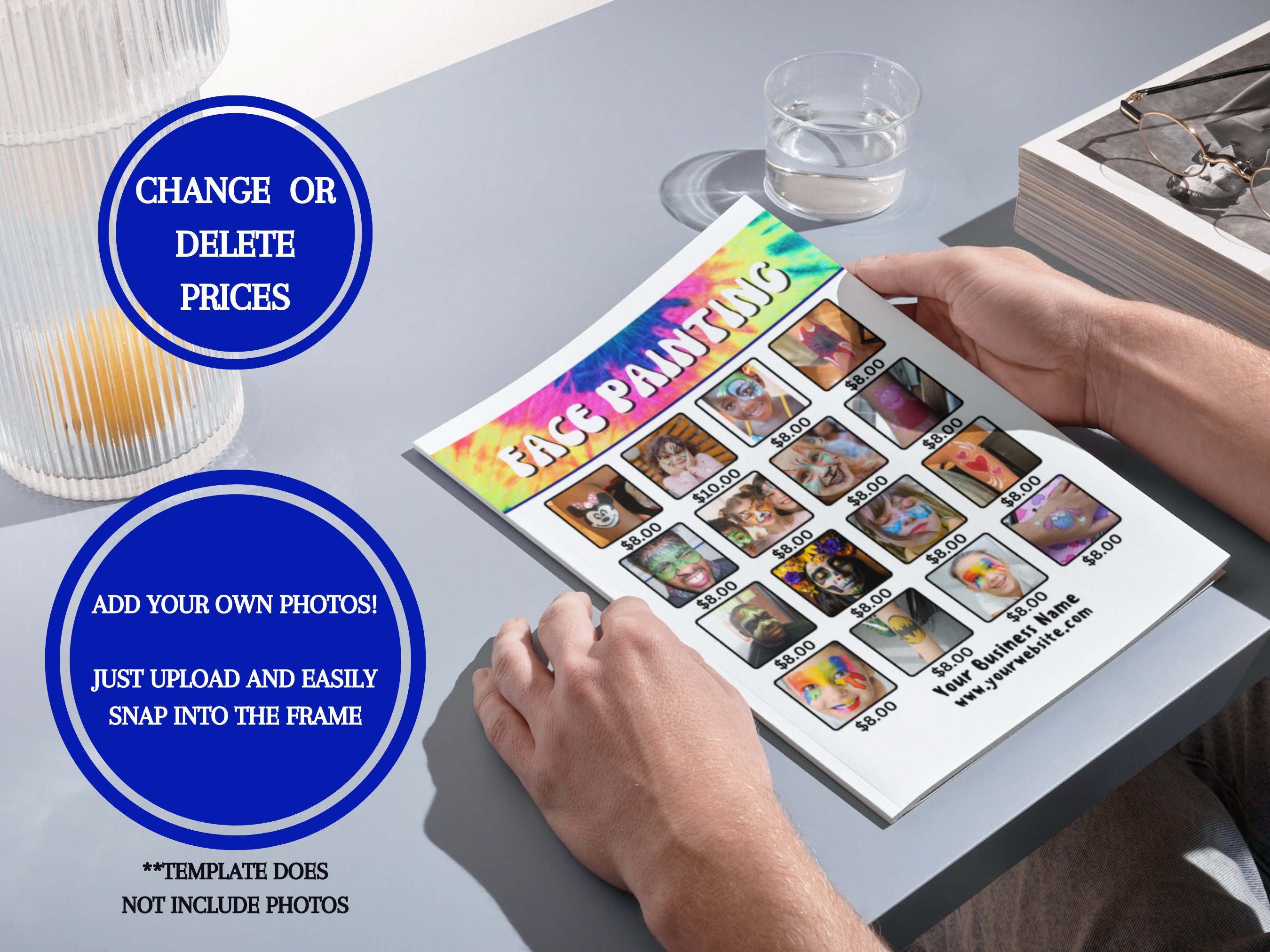 Face Painting Sign Face Painting Sign Template Face Paint - Etsy