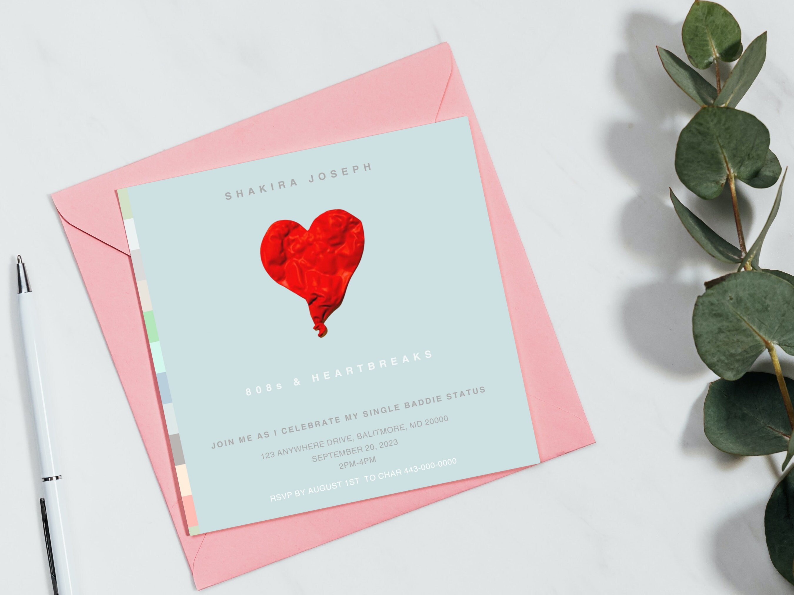 Break up Party Invitation Album Cover Invitation Rap - Etsy