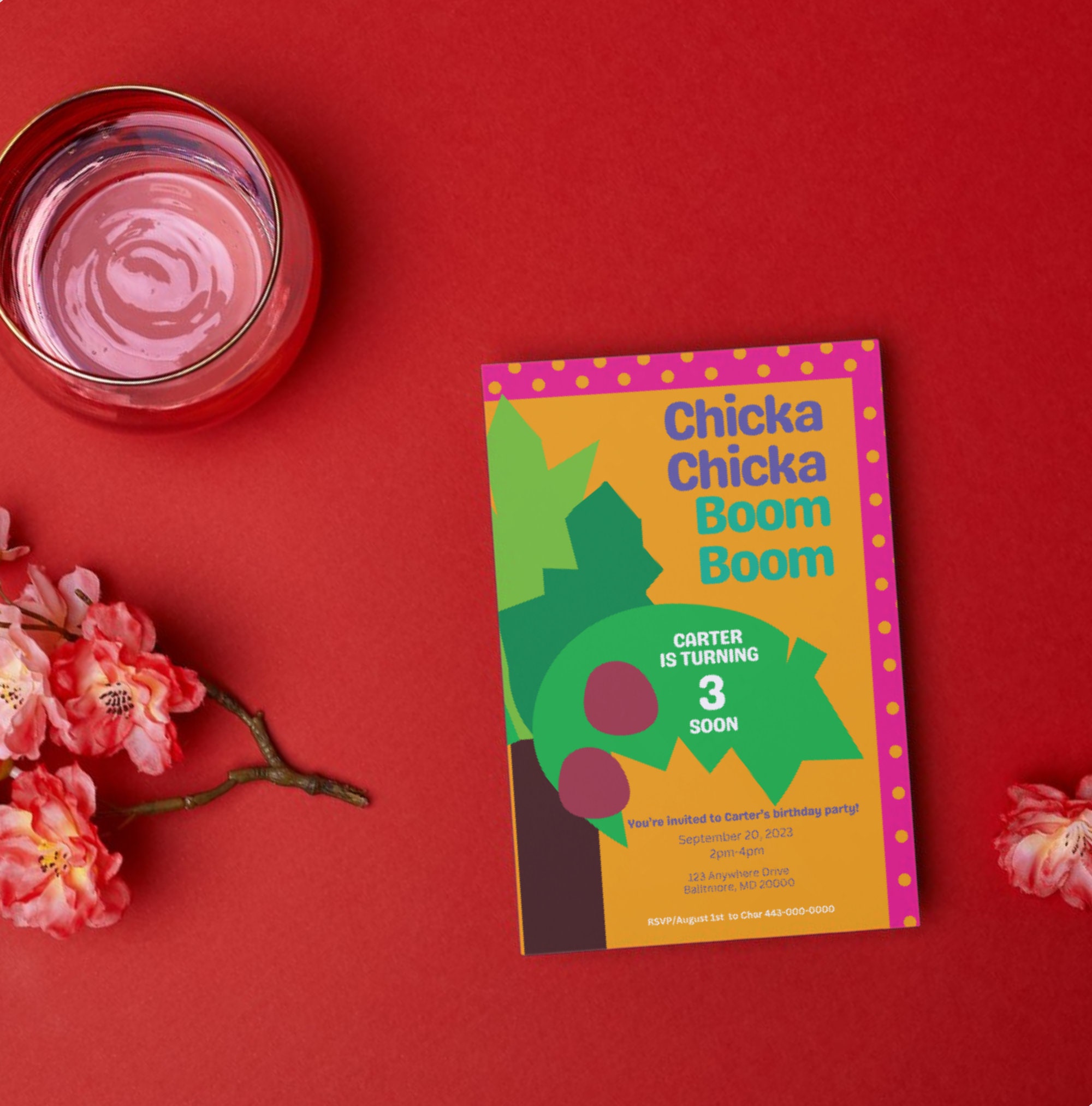 Storybook Invitation , Chicka Chicka Boom Boom Invitation , Book ...