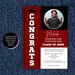 HBCU Graduation Invitation, Maroon and White Graduation Invite ...