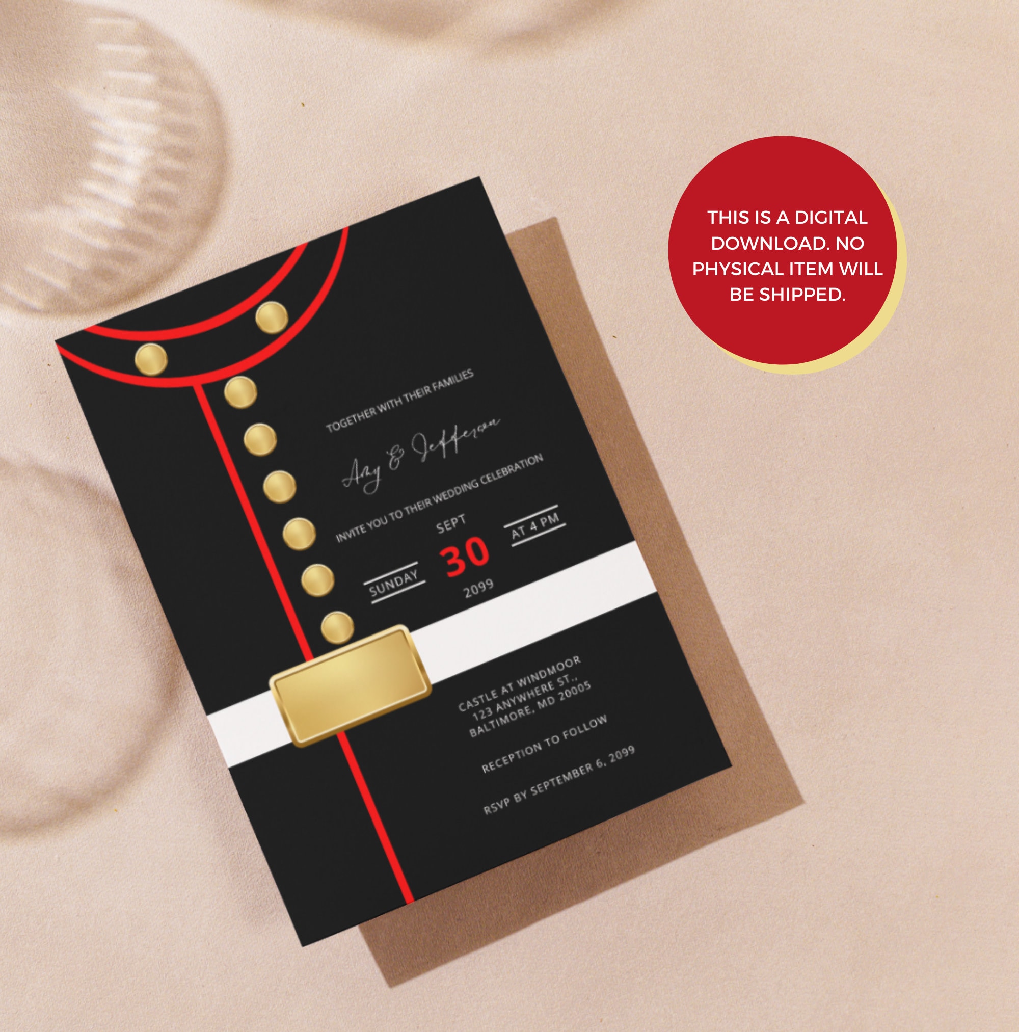 Military Wedding Invite, Military Save the Date, Military Engagement ...