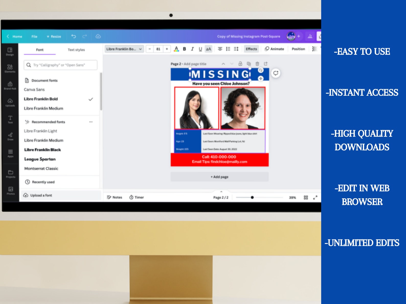 Missing Person Flyer Missing Flyer Template Missing Person - Etsy