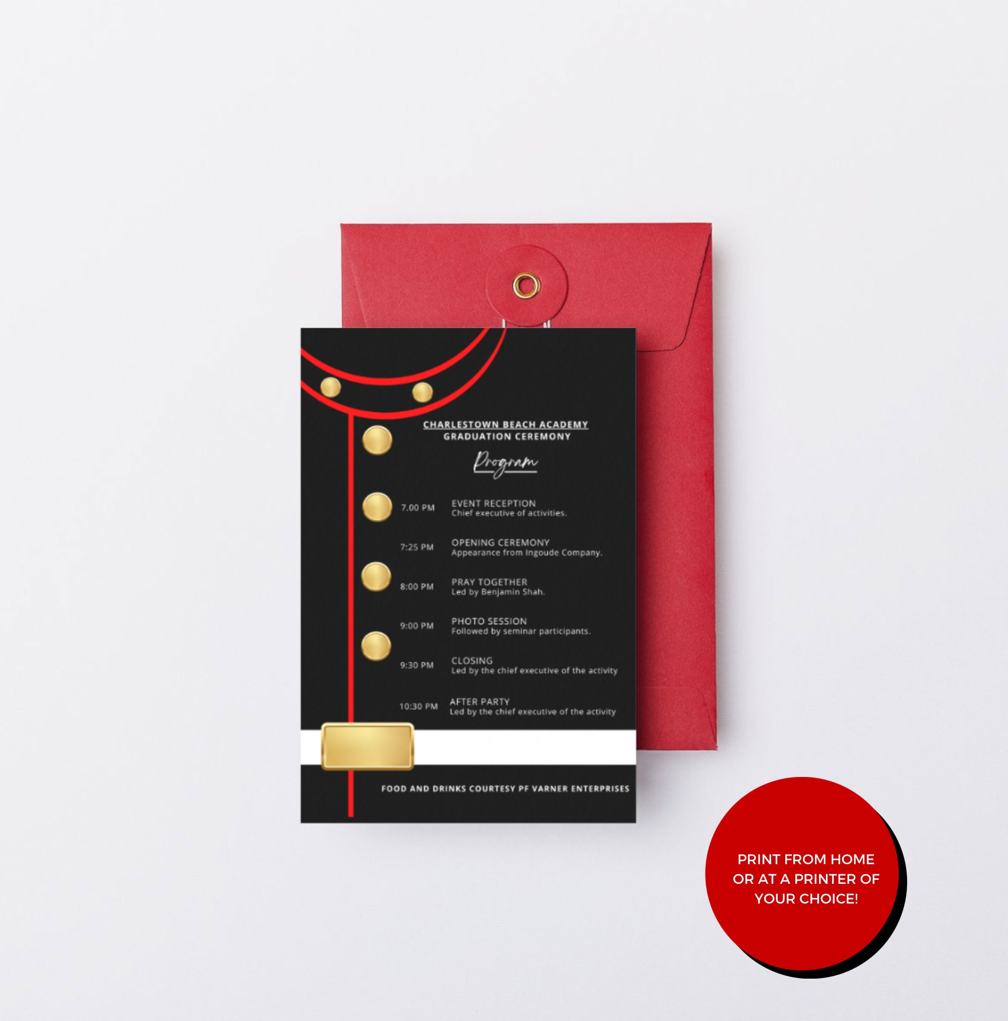 Military Program Template, Military Welcome Home, Military Retirement ...