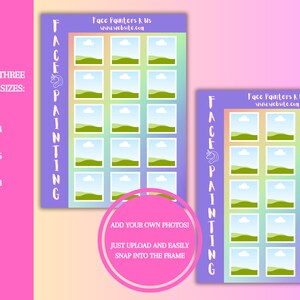 Face Painting Sign Face Painting Sign Template Face Painter - Etsy