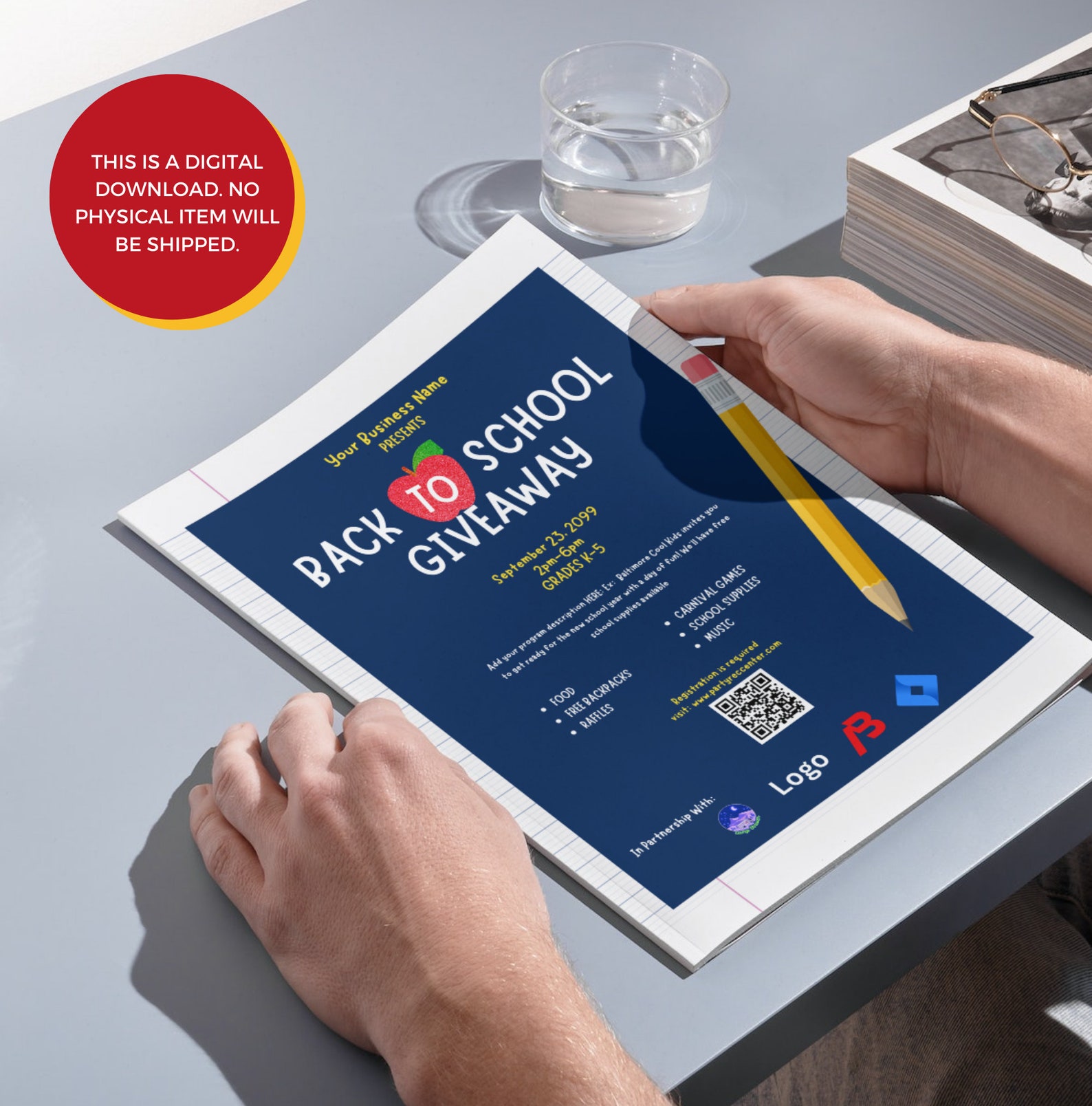 Back to School Flyer, School Event Flyer Template, Back to School Night ...