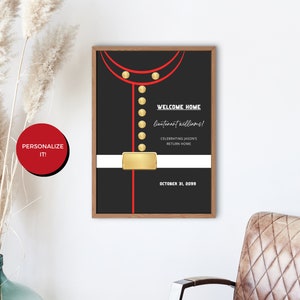 Military Party Welcome Sign, Military Welcome Home Sign, Retirement ...