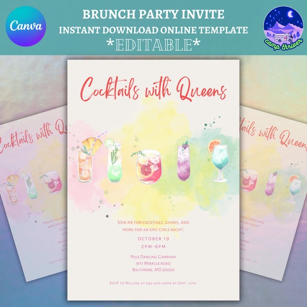 Drag Queen Brunch Invitation - Etsy