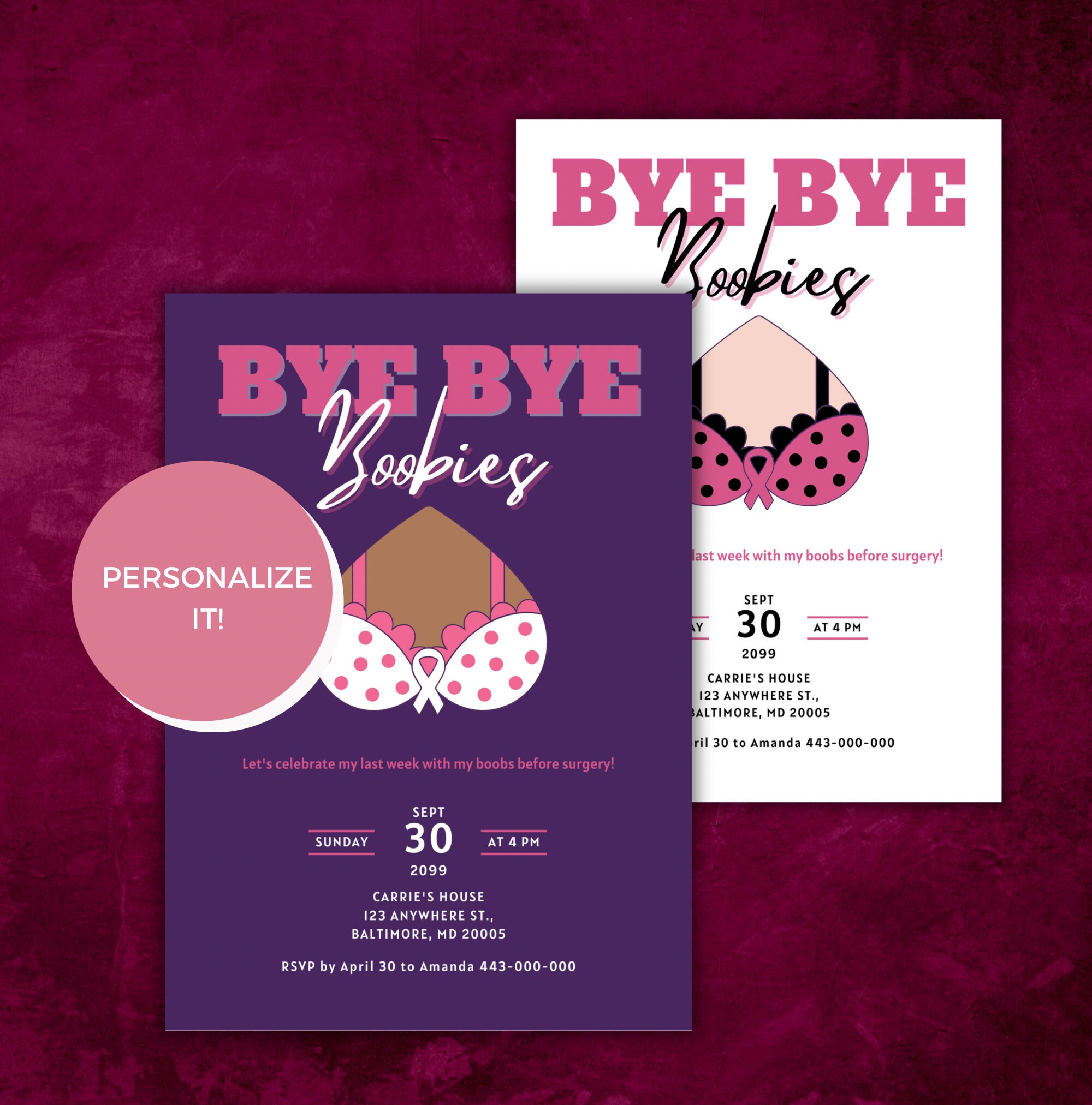 Breast Cancer Party Bundle, Breast Cancer Activity, Breast Cancer Party ...