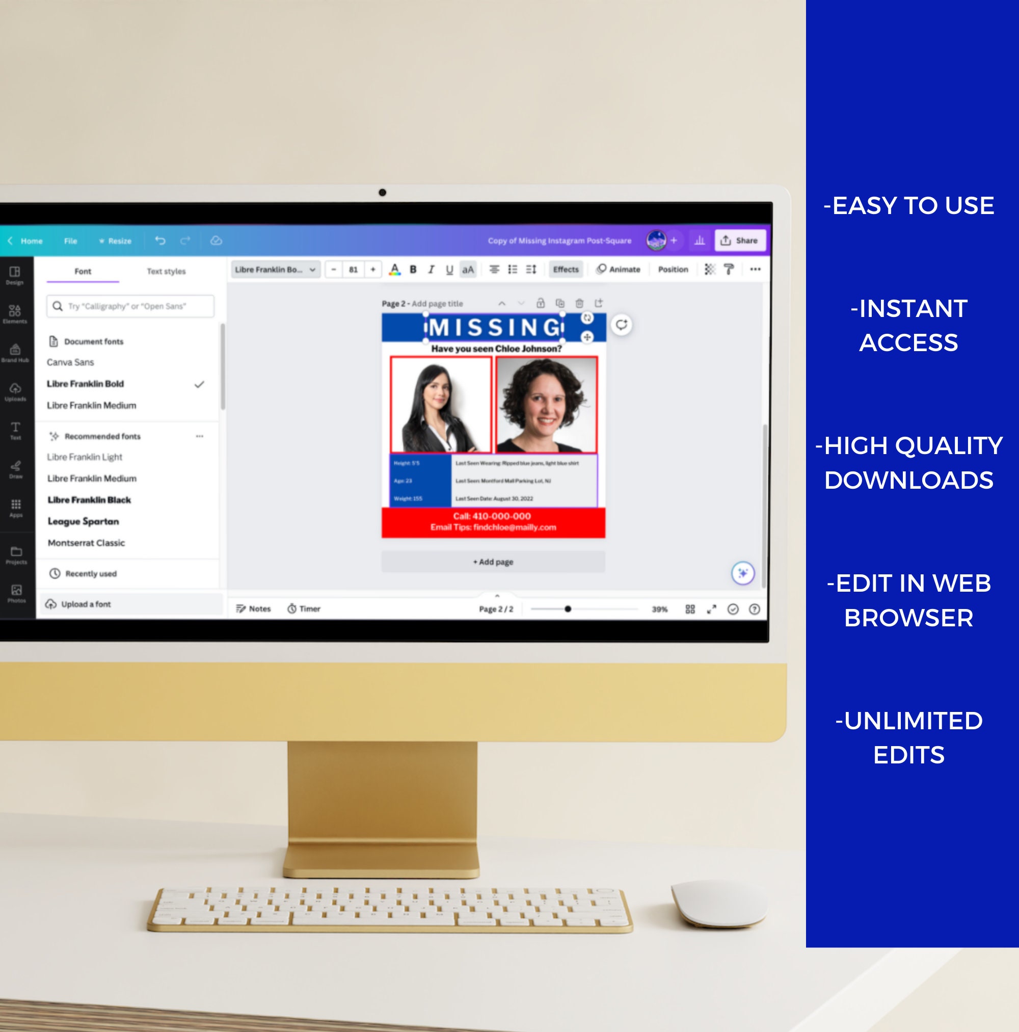 Missing Person Flyer, Missing Flyer Template, Missing Person Poster ...
