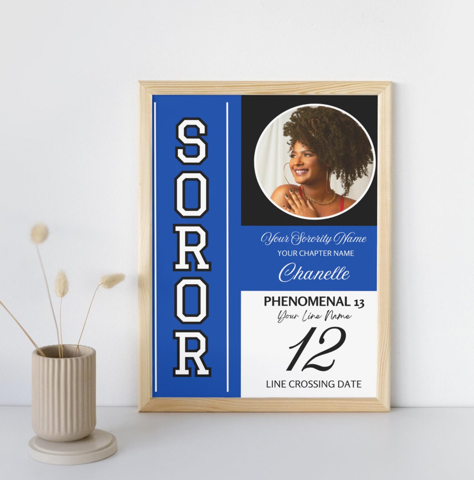 Printable Sorority Probate Sign: Wall Decor Template (canva Digital ...