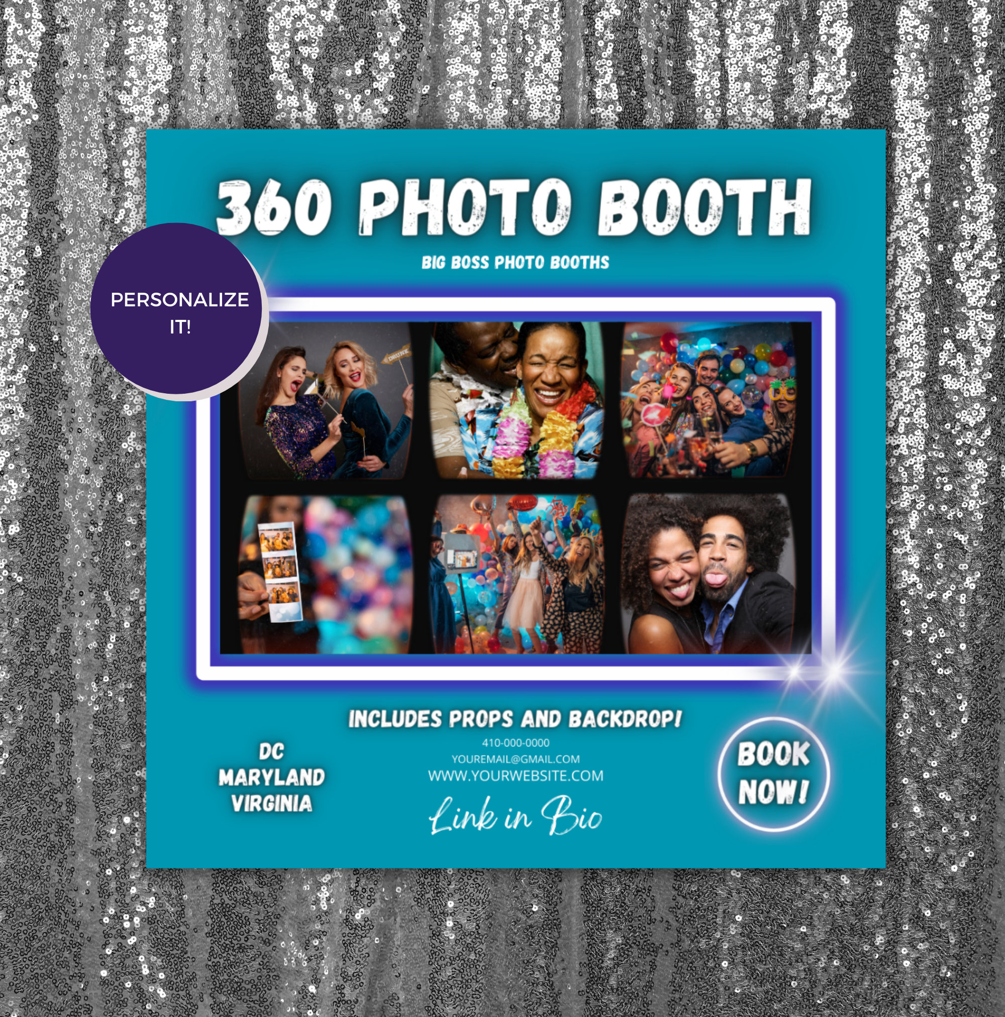 Photo Booth Social Media Post, Party Rental Social Media Post, Event ...