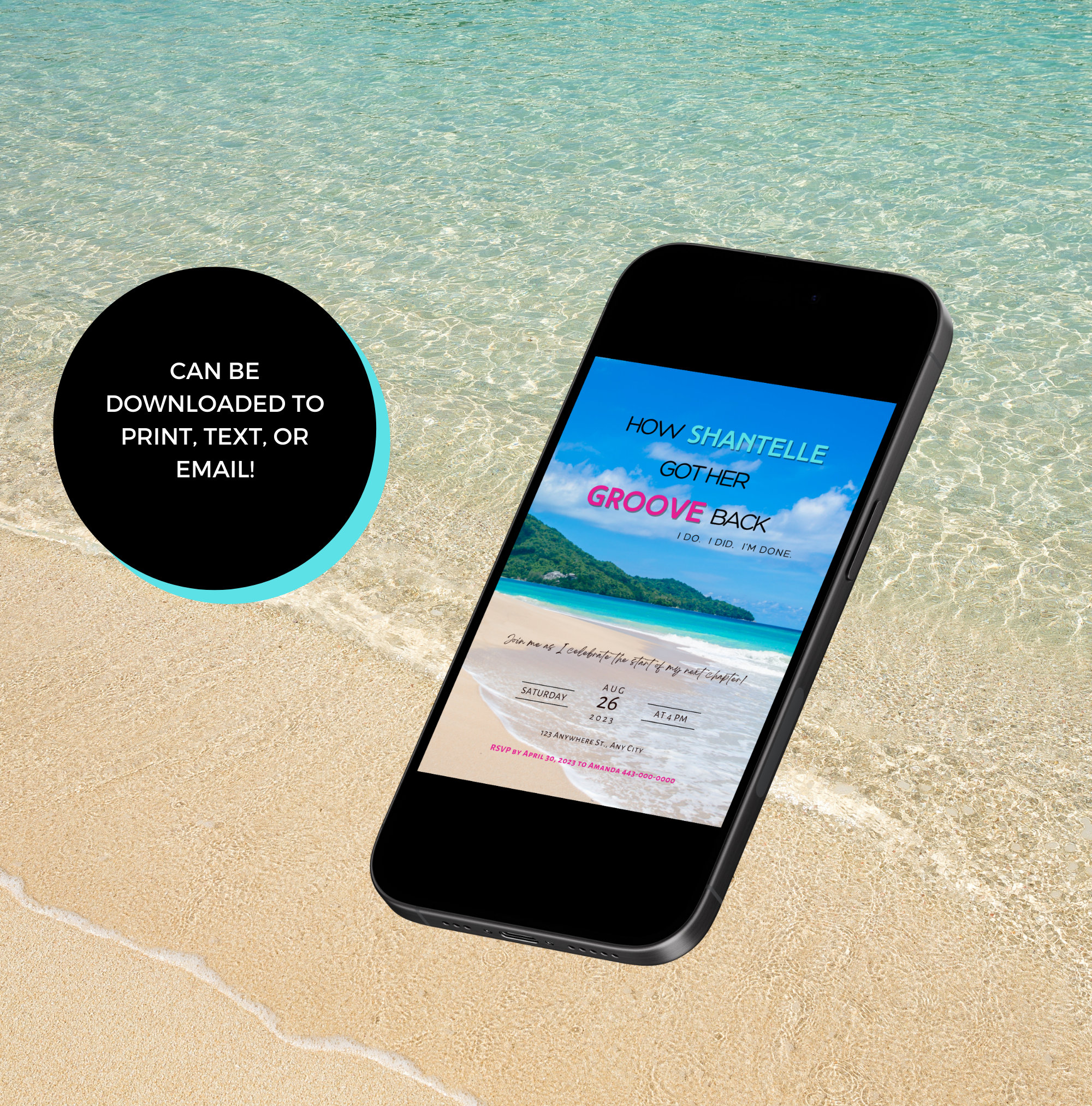 Divorce Party Invitation: Break up Party Invite, Beach Movie Poster ...