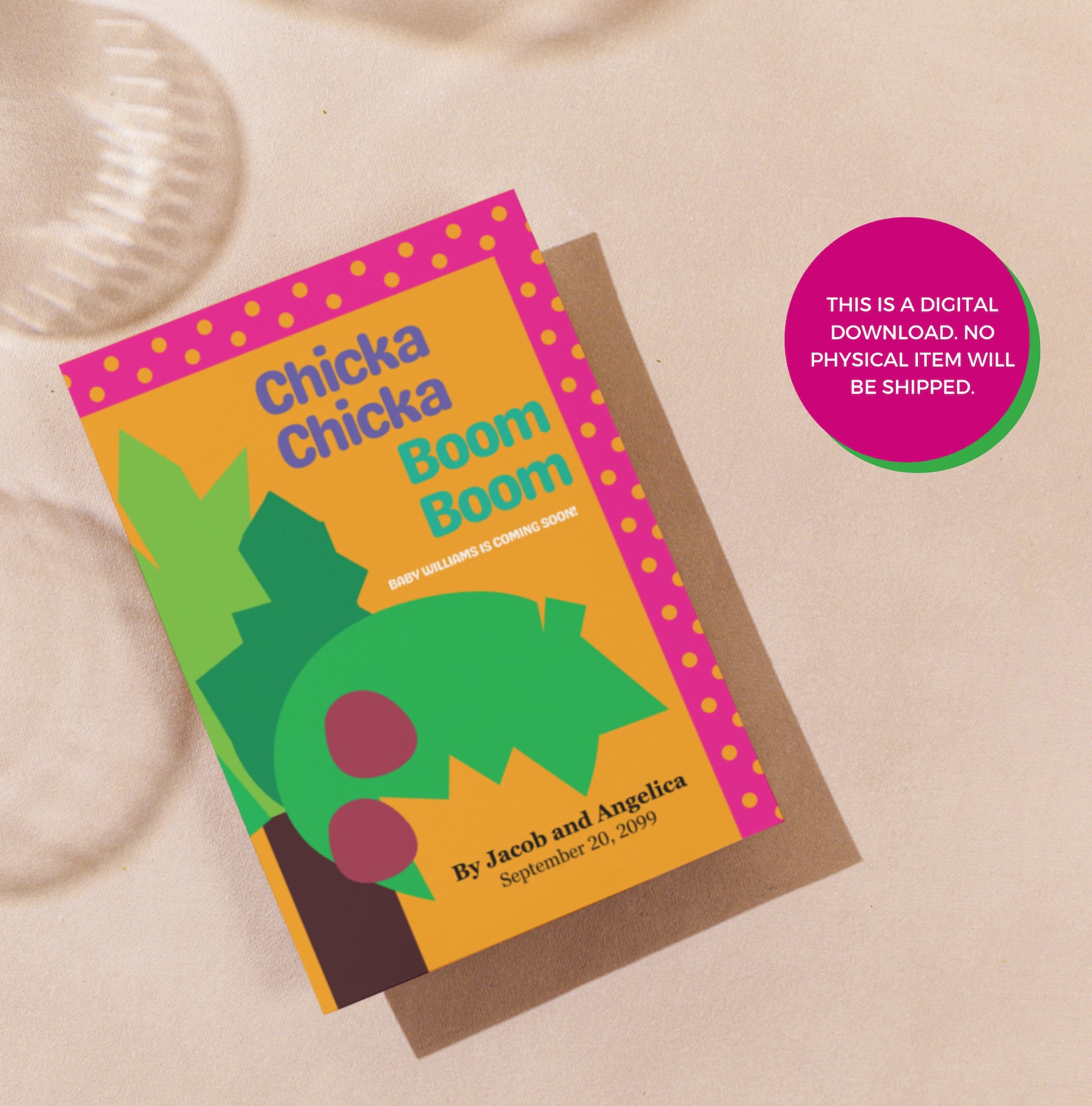 Chicka Chicka Boom Baby Shower Welcome Sign, Decorations Template ...