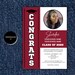 HBCU Graduation Invitation, Maroon and White Graduation Invite ...