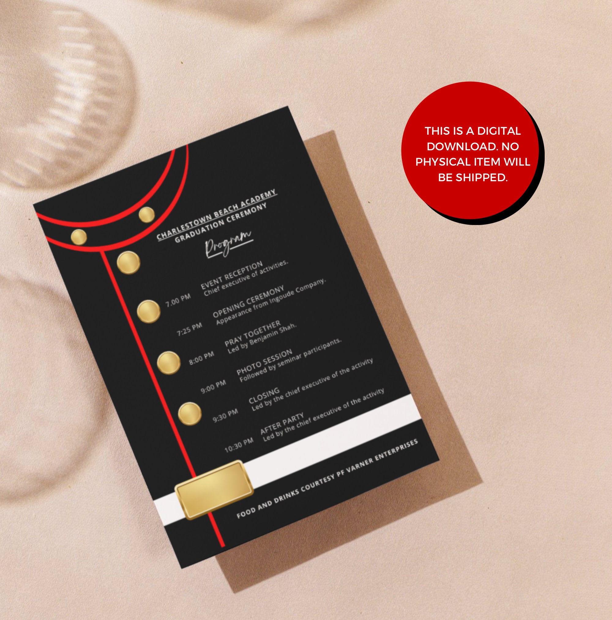 Military Program Template, Military Welcome Home, Military Retirement ...