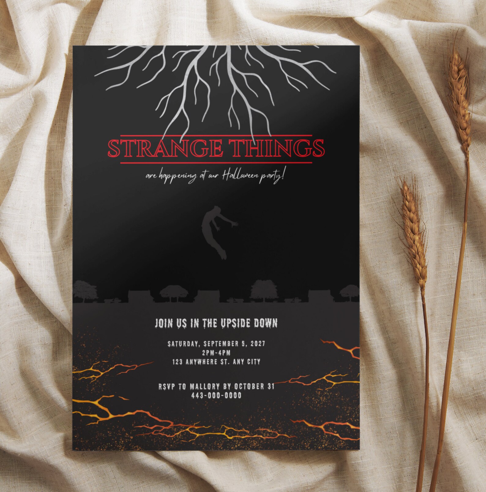 Strange Things Party Invitation Halloween Party Invitation - Etsy