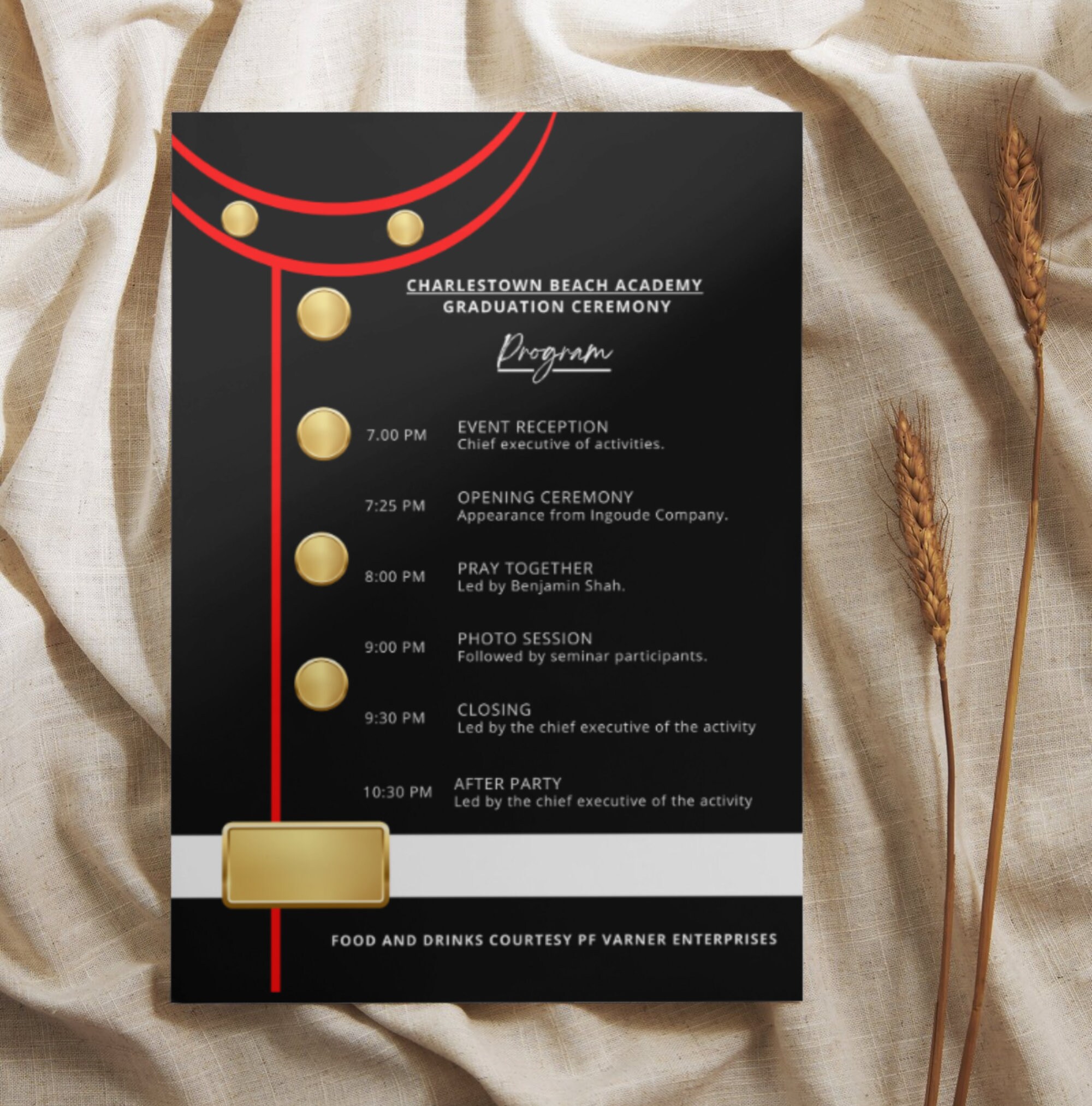 Military Program Template, Military Welcome Home, Military Retirement ...